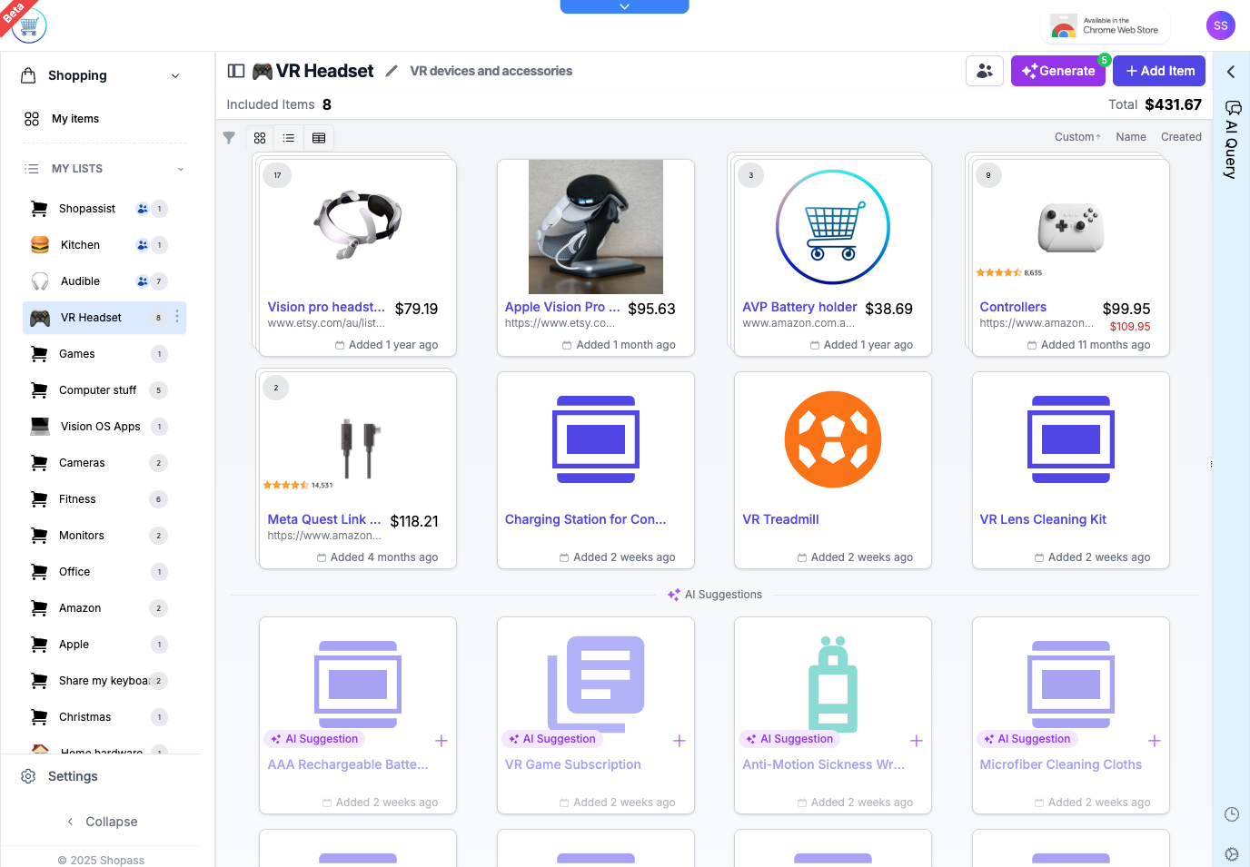 Manage your items - Image 1